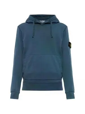 Stone Island Logo-patch Hoodie - Blue