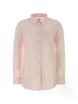 Burberry Check-pattern Cotton Shirt - Pink