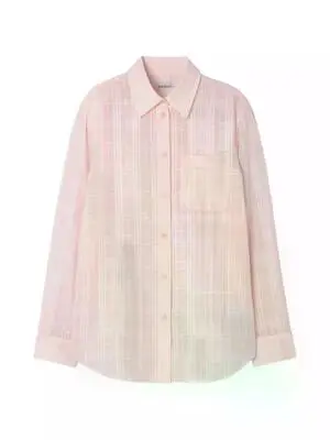 Burberry Check Cotton Shirt - Pink