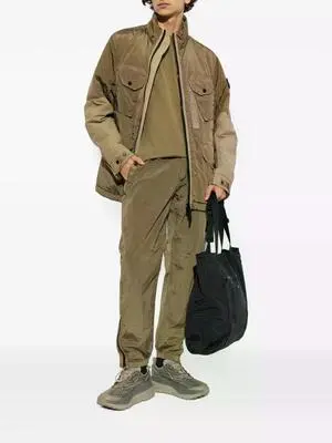 Stone Island Logo-patch Military Jacket - Brown