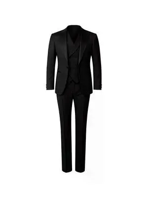 Men's Black Three Piece Suits