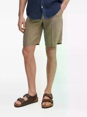 BENETTON Belt-loops Chino Shorts - Brown