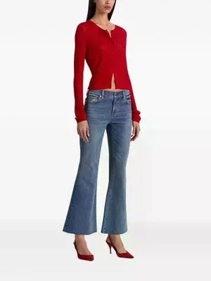 Alice + Olivia Pointelle-knit Cardigan