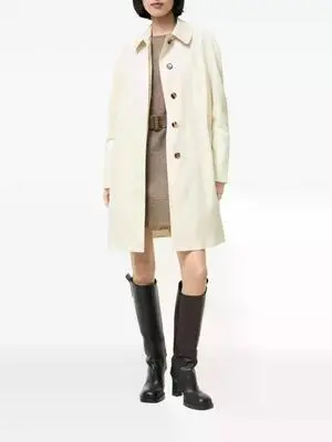 Burberry Mid-length Ruched Gabardine Car Coat