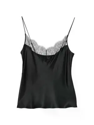 Carine Gilson Lace-trim Camisole - Black