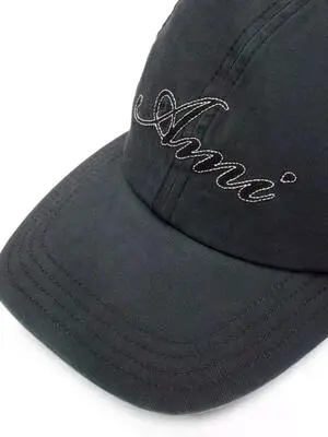 AMI Paris Cotton Cap With Emboirery