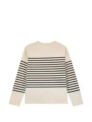 Emporio Armani Striped Crew Neck Long Sleeve Sweater
