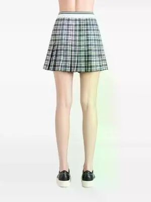 Burberry Check-pattern Pleated Mini Skirt