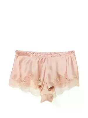 Carine Gilson Lace-trim Pajama Shorts - Pink