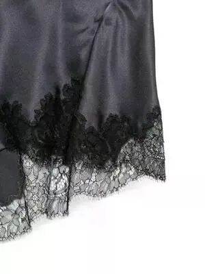 Carine Gilson Lace-trim Silk Shorts