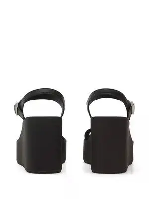 Calvin Klein Logo-embroidered Wedge Sandals