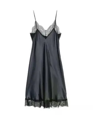 Carine Gilson Lace-trim Nightdress - Blue