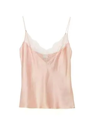 Carine Gilson Lace-trim Camisole - Pink
