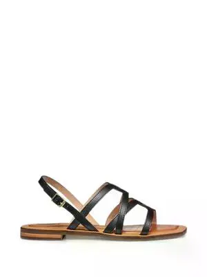 Geox Strappy Buckled Sandals - Black