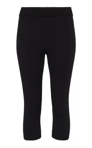 Magda Butrym Mid-rise Knit Skinny-leg Pants - Black