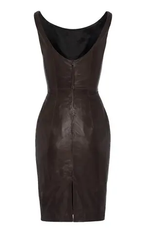 Magda Butrym Sleeveless Leather Midi Dress