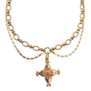 IN CAUDA VENENUM Makeda Necklace - Gold