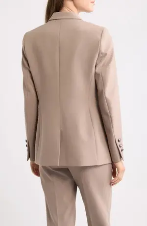 Anne Klein Triple Pocket One-button Blazer