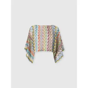 Missoni Viscose Lamé Cover-up Top With Batwing Sleeves - Multicoloured