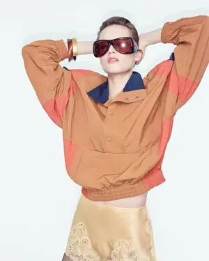 Saint Laurent Cassandre Windbreaker In Nylon Faille