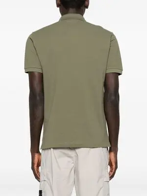 Stone Island Logo Cotton Polo Shirt - Multicolor