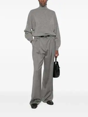 Brunello Cucinelli Grey Cashmere Turtle-neck Sweater - Multicolor