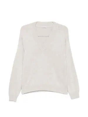 Brunello Cucinelli Cashmere And Silk Blend Sweater With Sequin Embellishment - Multicolor