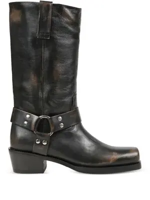 Paris Texas Roxy Leather Boots - Multicolor