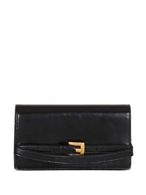 Balmain Shuffle Leather Wallet On Chain - Multicolor