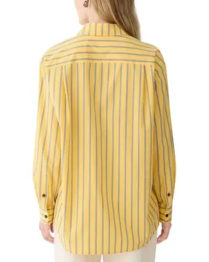 Lafayette 148 New York Oversized Boyfriend Shirt
