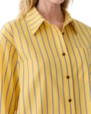 Lafayette 148 New York Oversized Boyfriend Shirt