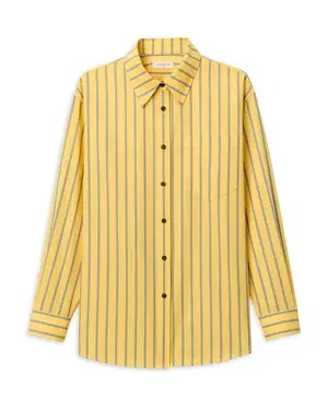 Lafayette 148 New York Oversized Boyfriend Shirt