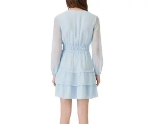 Maje Roubelia Ruffled Crinkle Dress