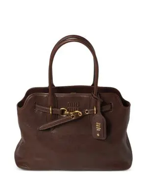 Miu Miu Aventure Medium Leather Handbag - Multicolor