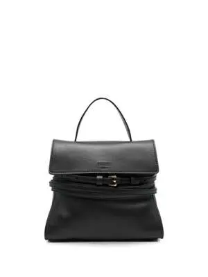 Moschino Tie Detail Leather Handbag - Multicolor
