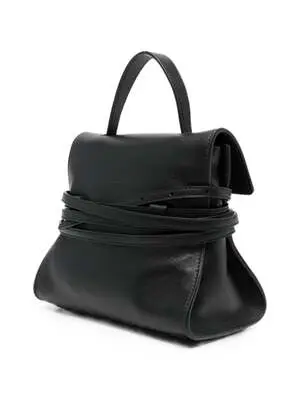 Moschino Tie Detail Leather Handbag - Multicolor