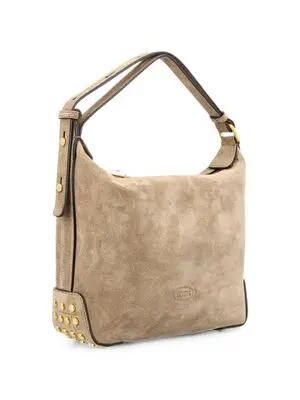 TOD'S Metal Dots Mini Leather Shoulder Bag - Multicolor