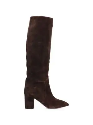 Paris Texas Suede Leather Mid-calf Boots - Multicolor