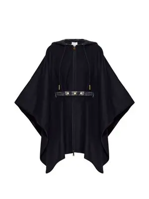 Moncler Wool Hooded Cape - Multicolor