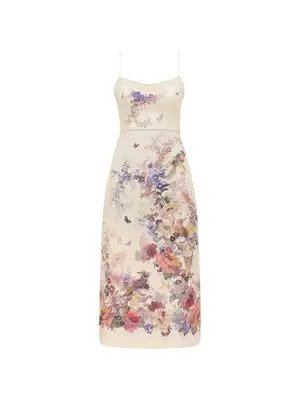 Zimmermann Luna Linen Long Dress - Multicolor