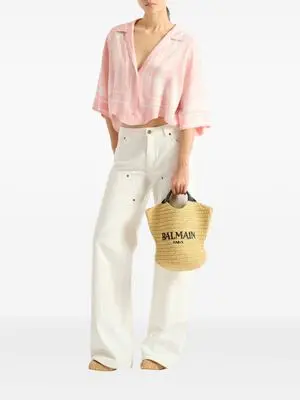Balmain Crochet Mini Cabas Bag - Multicolor