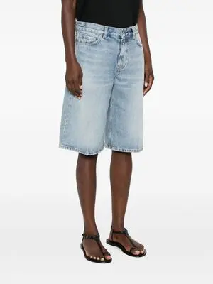 TOTEME Denim Cotton Bermuda Shorts