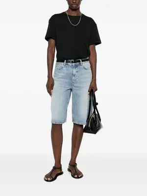 TOTEME Denim Cotton Bermuda Shorts
