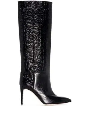 Paris Texas Stiletto Leather Boots - Multicolor