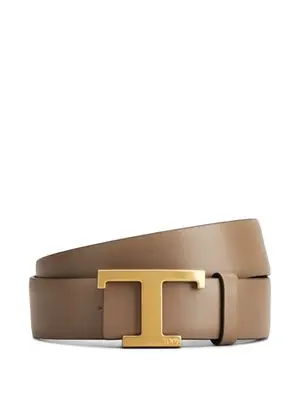 TOD'S Timeless Leather Belt With Logo Buckle - Multicolor