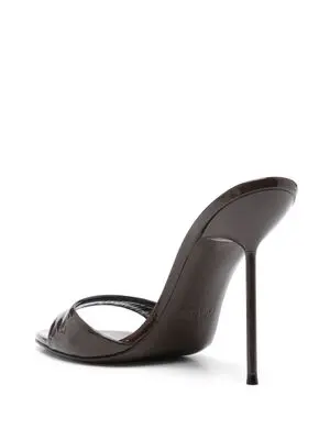 Paris Texas Patent Leather Mules With Stiletto Heel - Multicolor