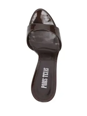 Paris Texas Patent Leather Mules With Stiletto Heel - Multicolor