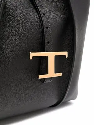 TOD'S T Timeless Medium Leather Tote Bag - Multicolor