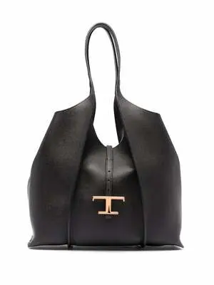 TOD'S T Timeless Medium Leather Tote Bag - Multicolor