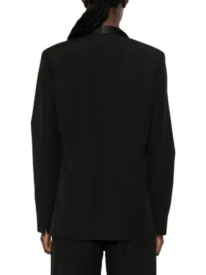 FORTE_FORTE Wool Blend Smoking Jacket - Multicolor